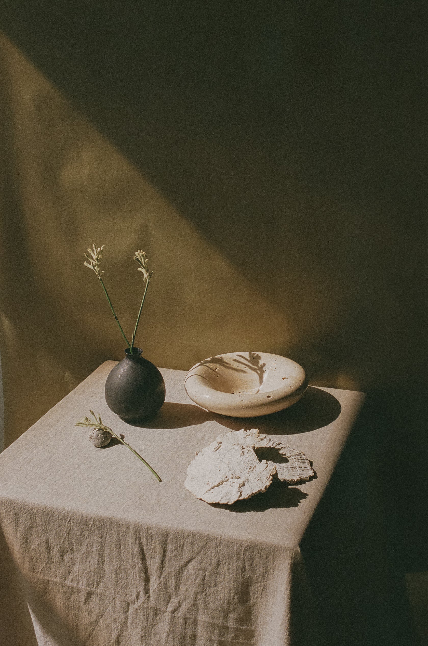 Medium Rounded Bowl, Yellow Travertine Marble – Devon Liedtke