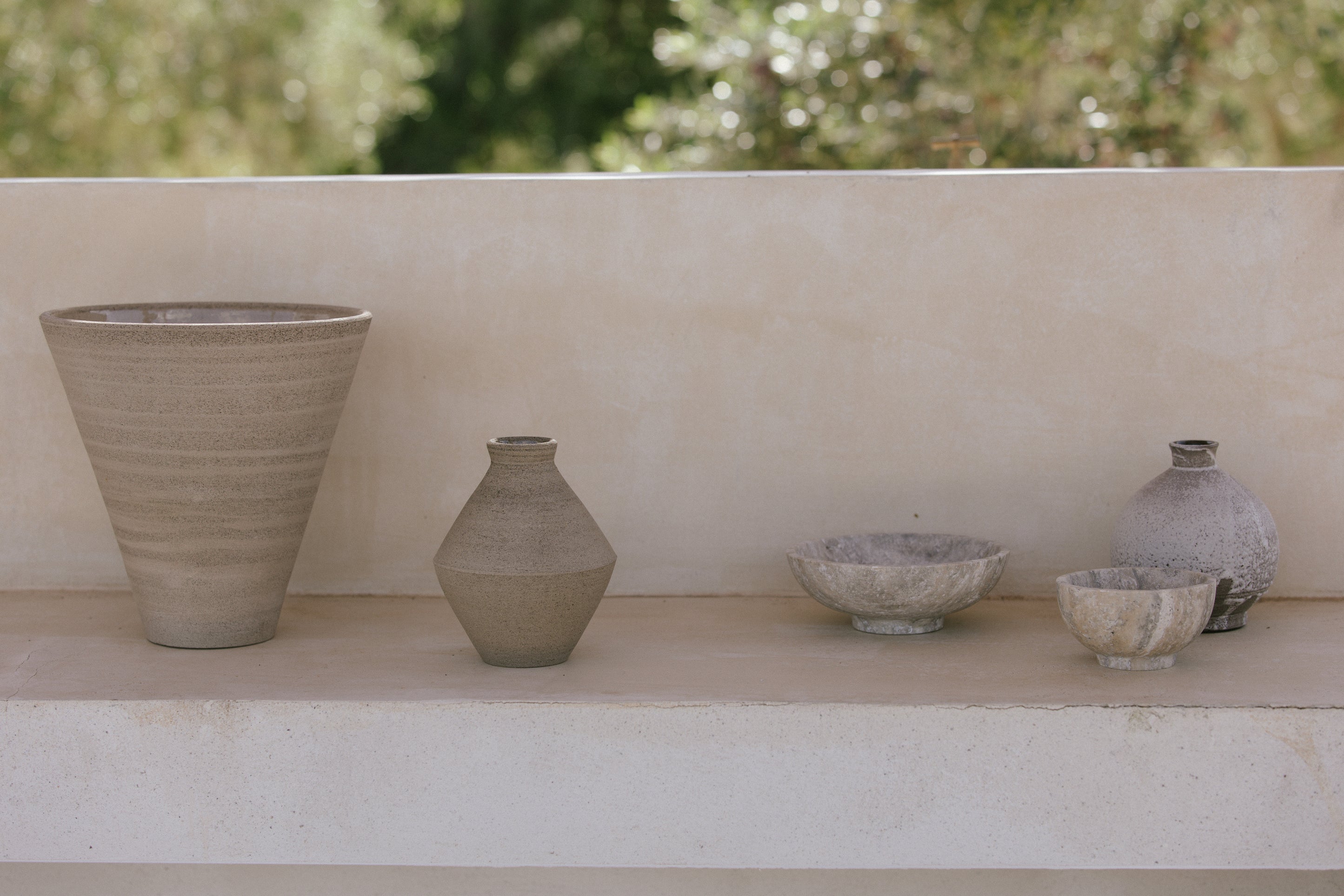 Medium Bowl, Gray Travertine Marble – Devon Liedtke