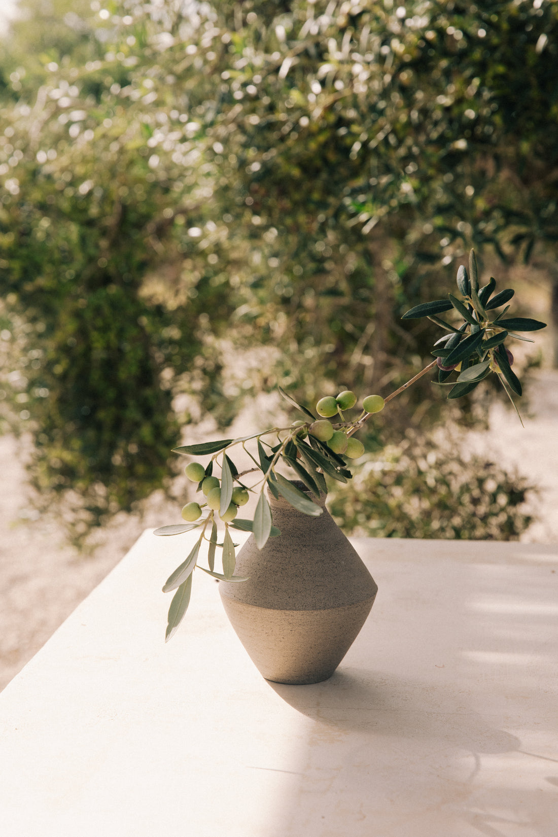 Angular Ceramic Vase, Beige – Devon Liedtke