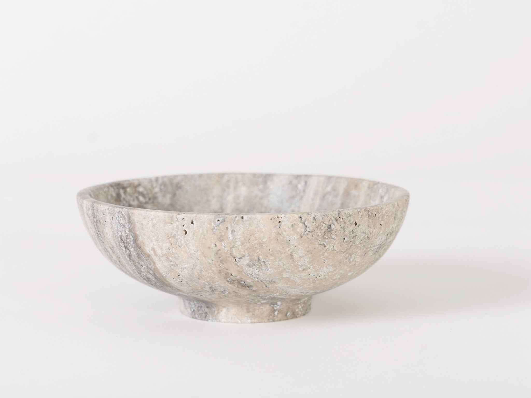 Medium Bowl, Gray Travertine Marble – Devon Liedtke