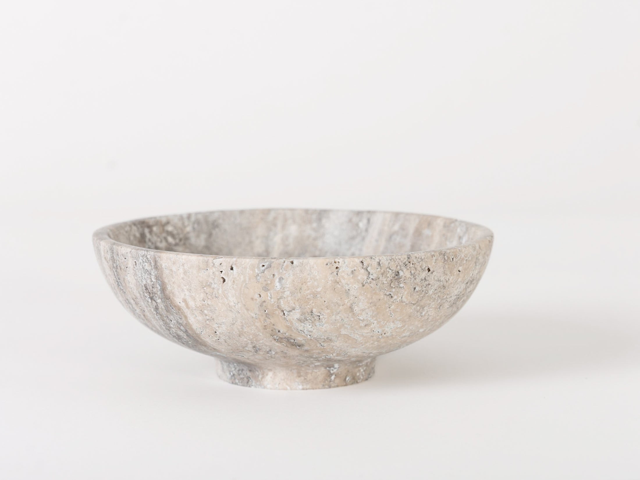 Medium Bowl, Gray Travertine Marble – Devon Liedtke