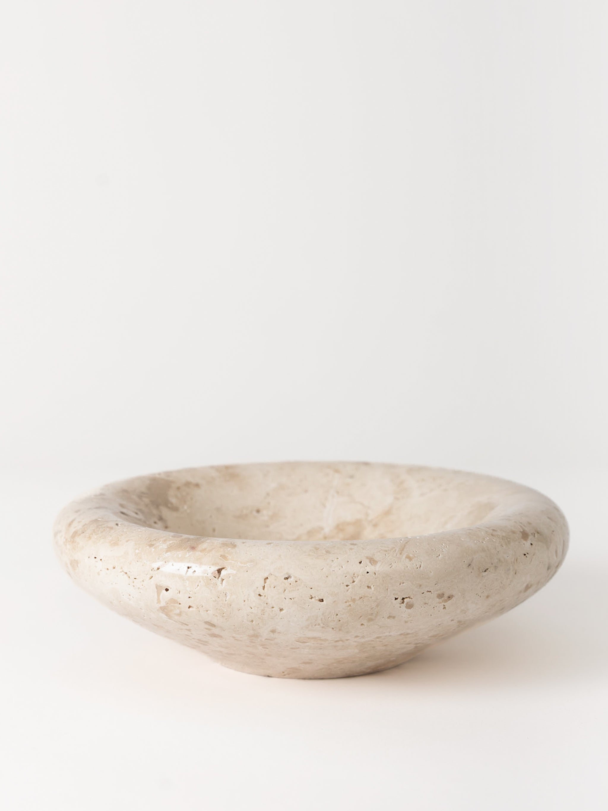 Medium Rounded Bowl, Yellow Travertine Marble – Devon Liedtke